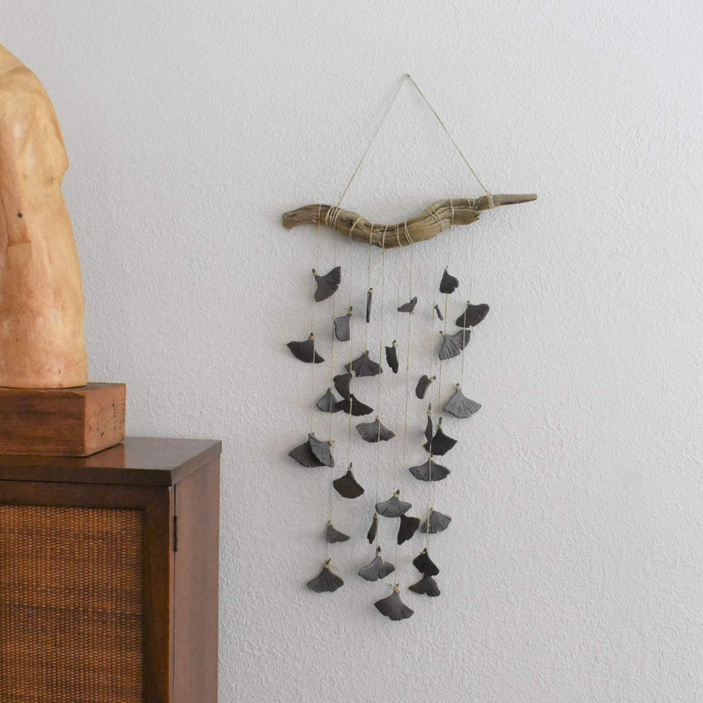 CUSTOM ginkgo wall hanging – Painted Lady Pottery